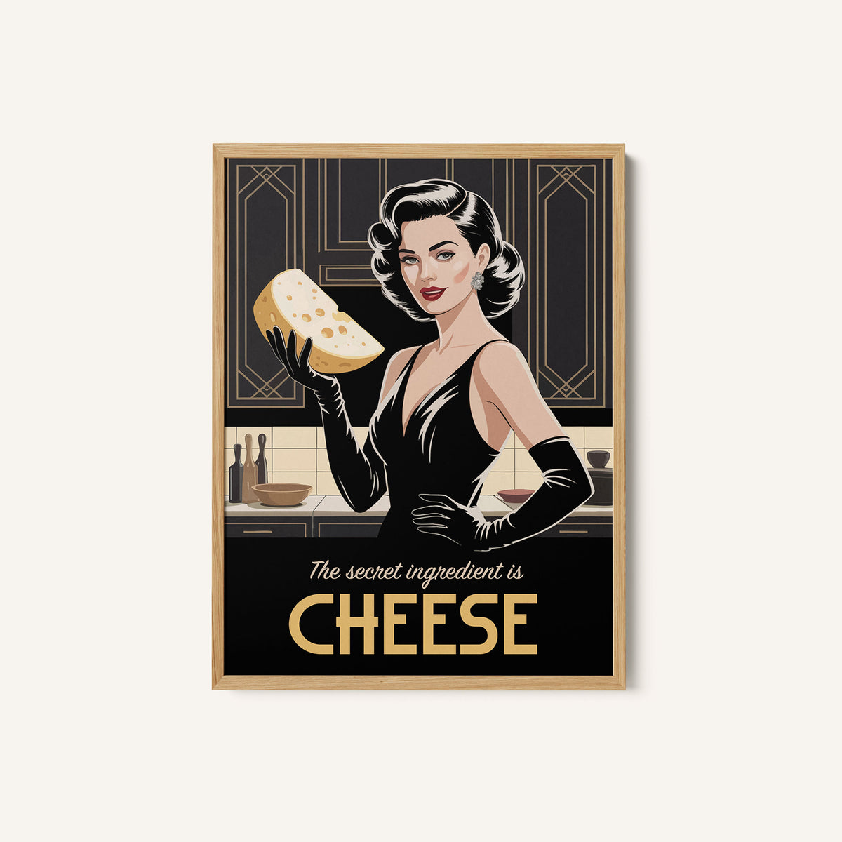 Cheesy Elegance: Buy Fashion Wall Art Prints Online in the UK – Dessine Art